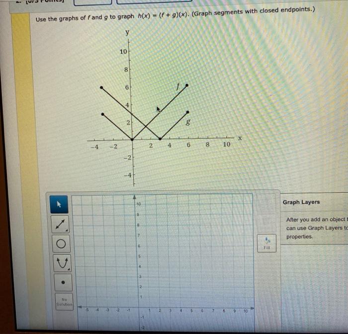 Solved Use the graphs of fand go to graph h(x) = (f + g)(x). | Chegg.com