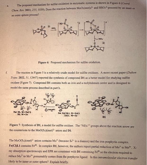 Solved 3. As we have seen all semester, bioinorganic | Chegg.com