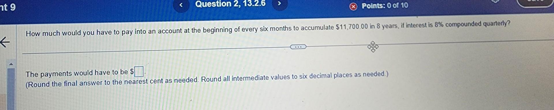 Solved How much would you have to pay into an acount at | Chegg.com