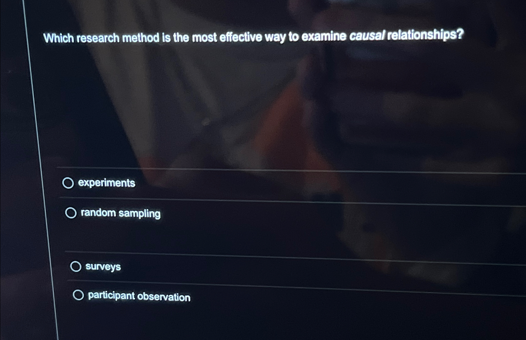 Solved Which research method is the most effective way to | Chegg.com
