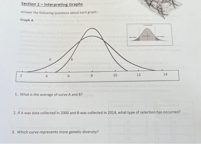 Solved Section 1 -Interpreting Graphs Answer the following | Chegg.com