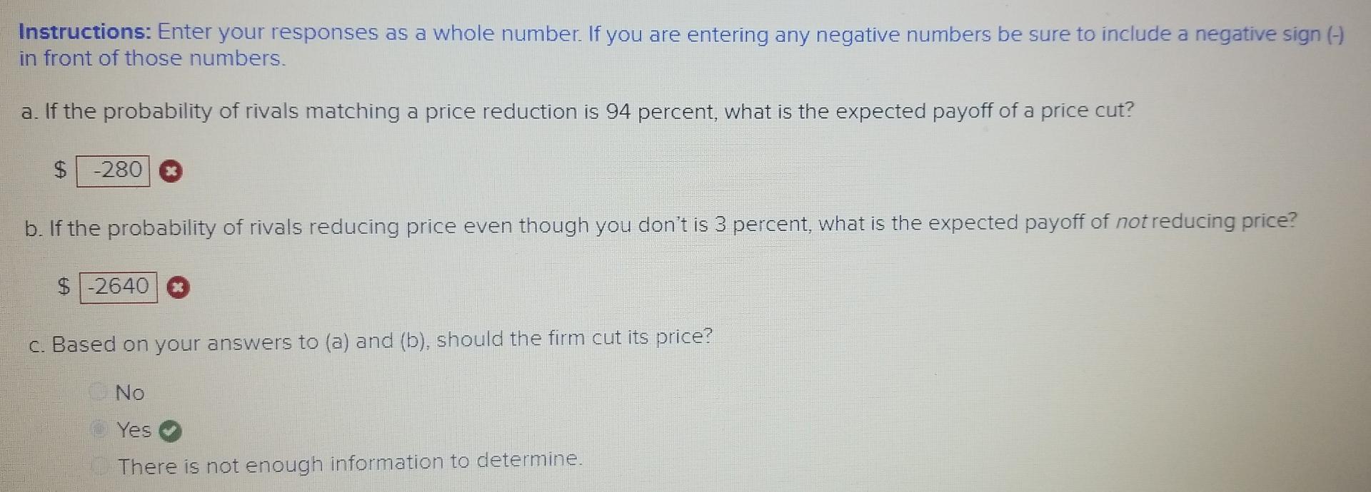 Solved Refer to the following formula for expected payoff: | Chegg.com