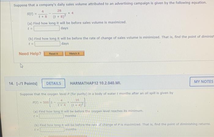 Solved Suppose that a company's daily sales volume | Chegg.com