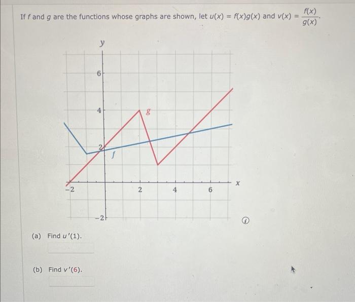 Solved If f and g are the functions whose graphs are shown, | Chegg.com