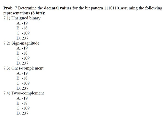 Solved Prob. 8 (2pts) Perform addition and subtraction in | Chegg.com