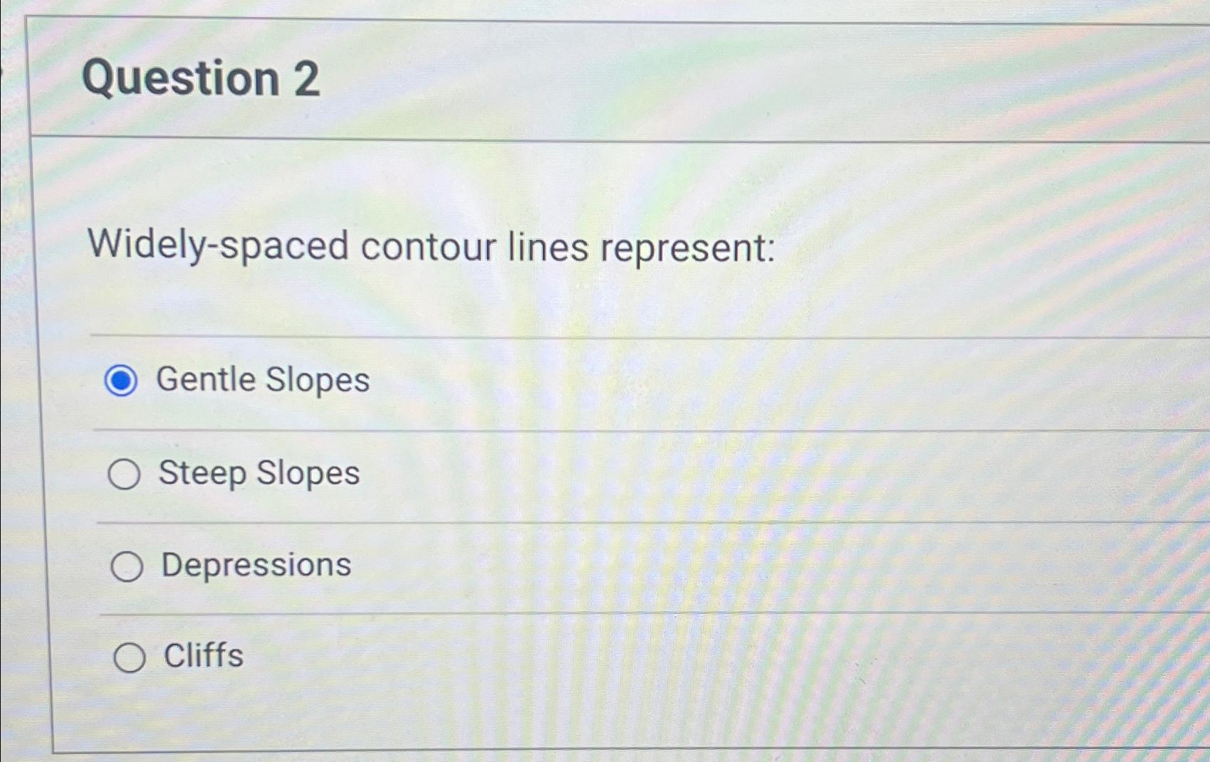Solved Question 2Widely-spaced contour lines | Chegg.com