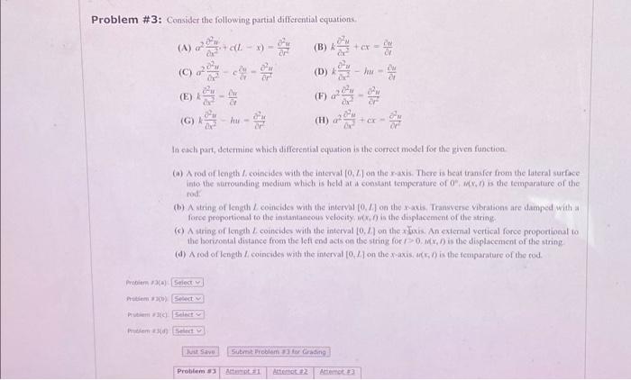 Problem \#3: Consider the following partial | Chegg.com
