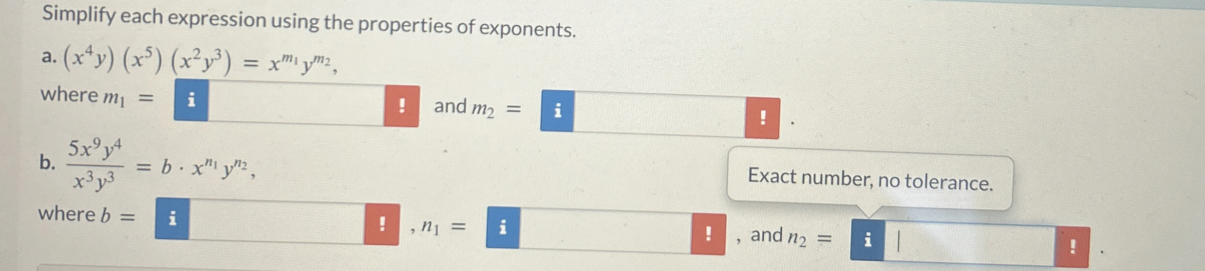 Solved Simplify each expression using the properties of | Chegg.com