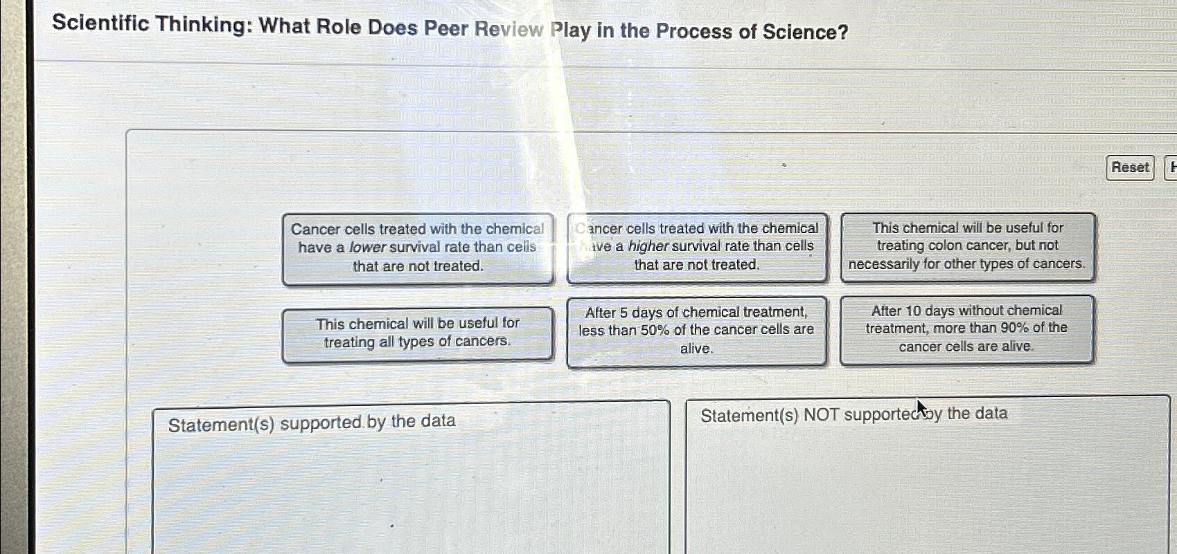 Solved Scientific Thinking: What Role Does Peer Review Play | Chegg.com
