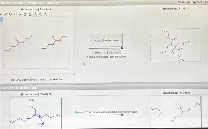 (Intermediate) Product Tip: Only add curved arrows in | Chegg.com