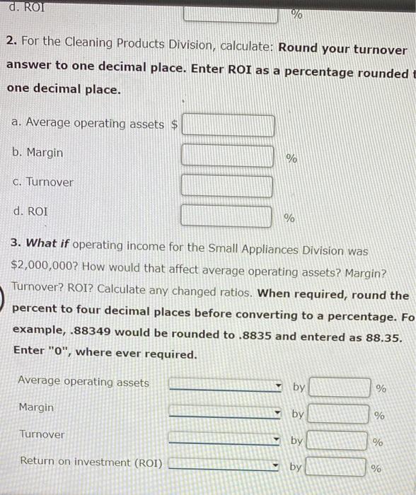 Solved Calculating Average Operating Assets, Margin, | Chegg.com
