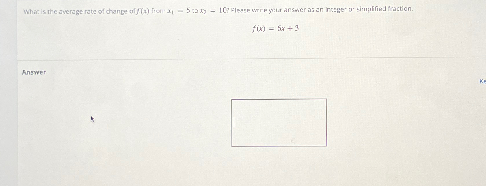 Solved What is the average rate of change of f(x) ﻿from x1=5 | Chegg.com
