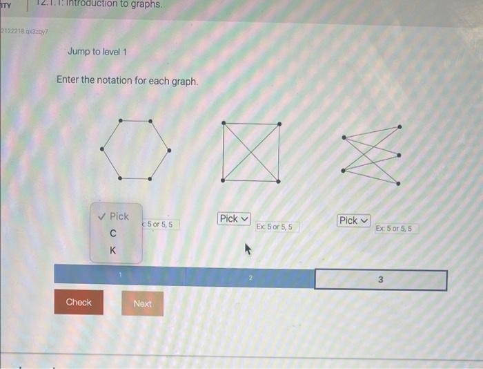 Solved Enter the notation for each graph. Enter the | Chegg.com