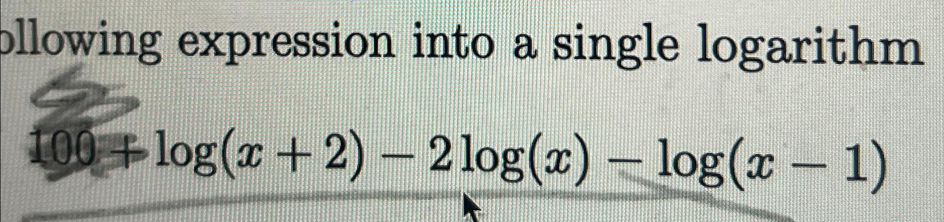 Solved express the following into a single | Chegg.com