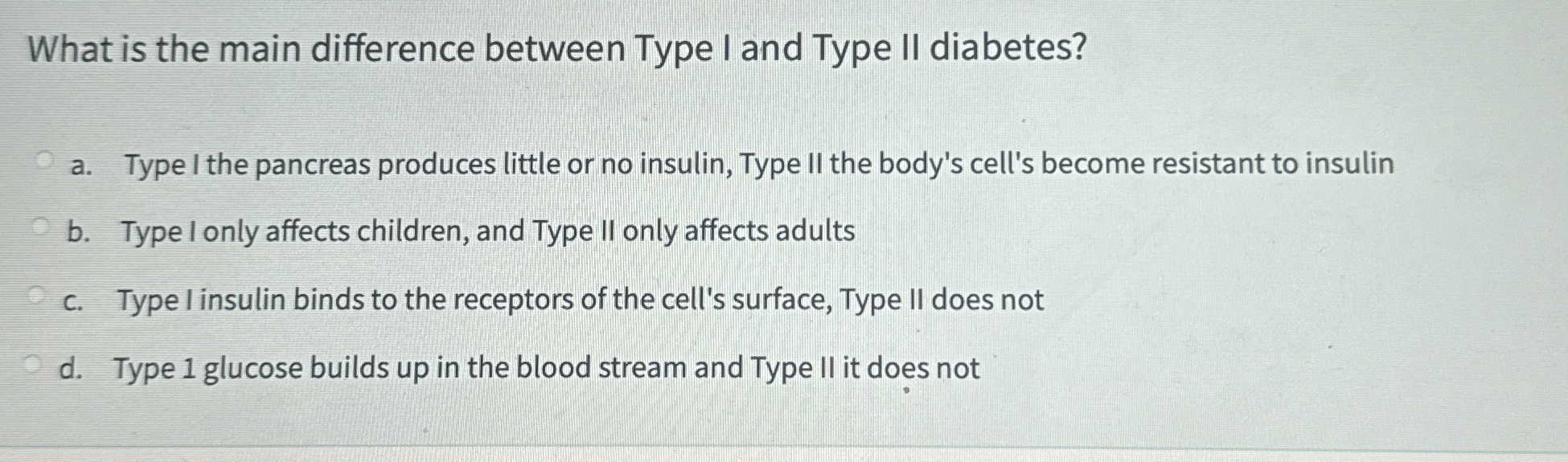 Solved What is the main difference between Type I and Type | Chegg.com