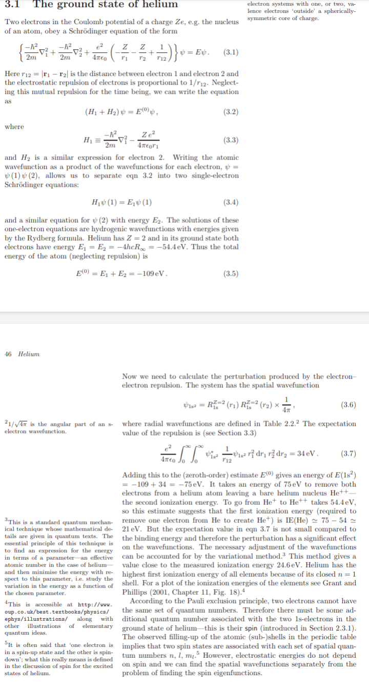 [solved] He Atom Determine A Normalization Constant And E