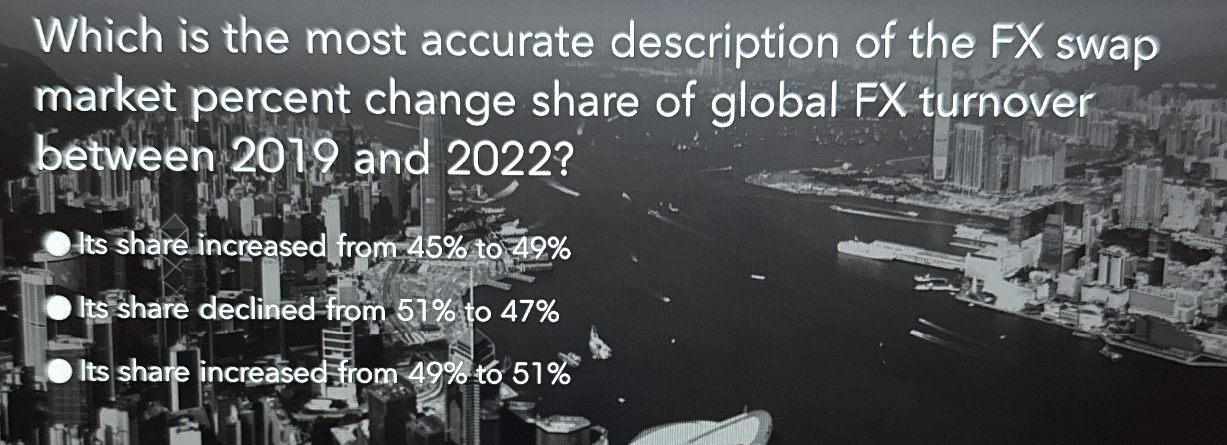 Solved Which is the most accurate description of the FX swap | Chegg.com