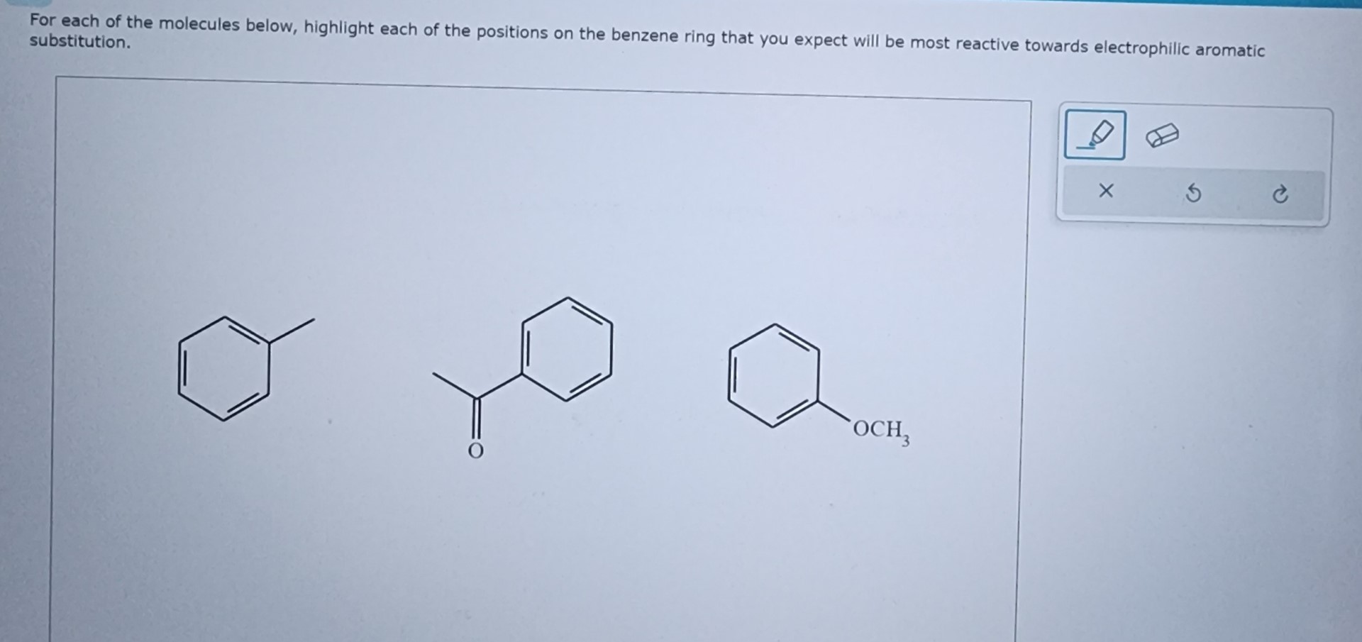 Solved For each of the molecules below, highlight each of | Chegg.com