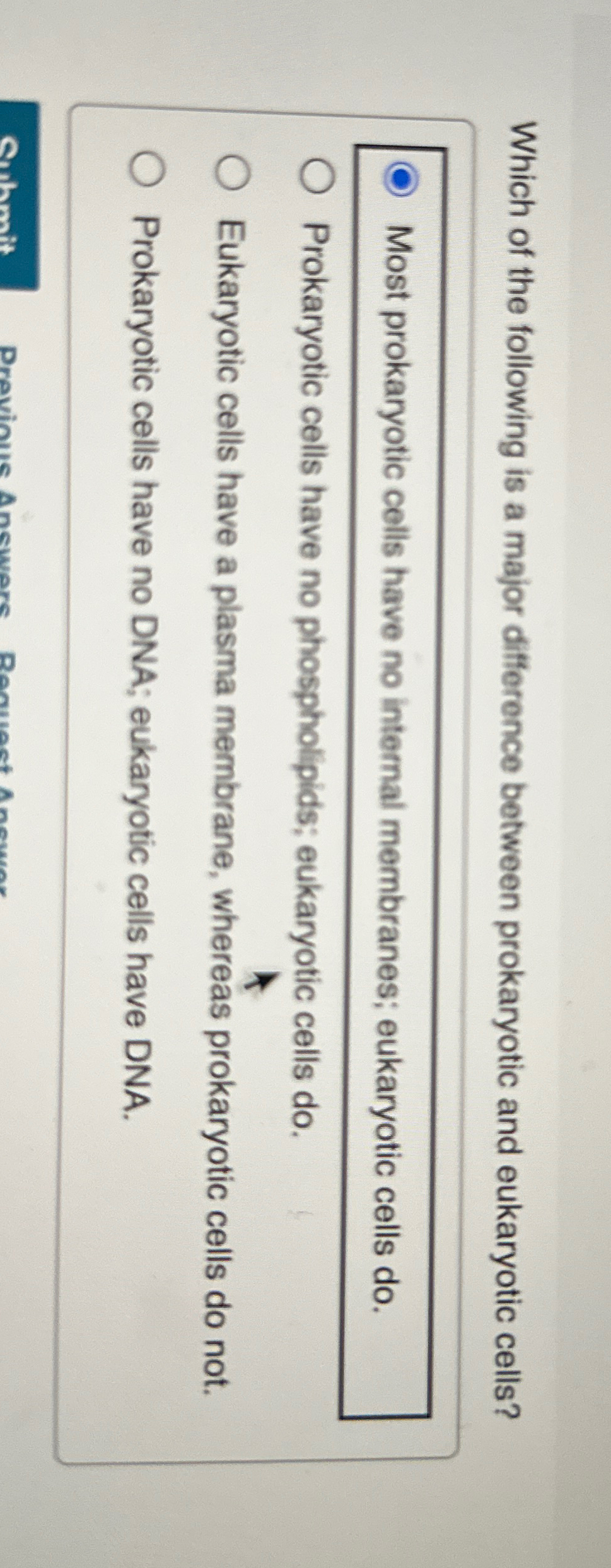 Solved Which of the following is a major difference between | Chegg.com