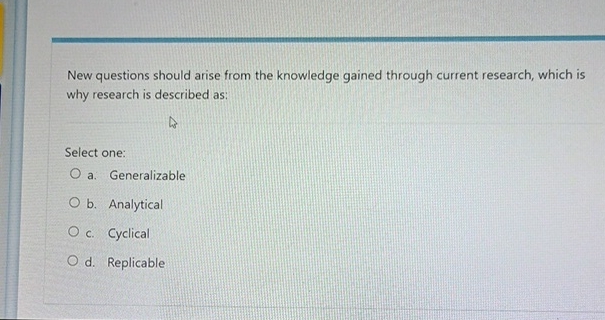 Solved New questions should arise from the knowledge gained | Chegg.com