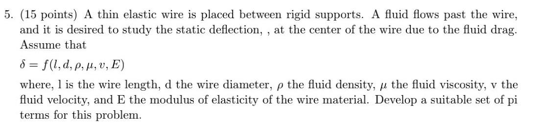 Solved (15 points) A thin elastic wire is placed between | Chegg.com