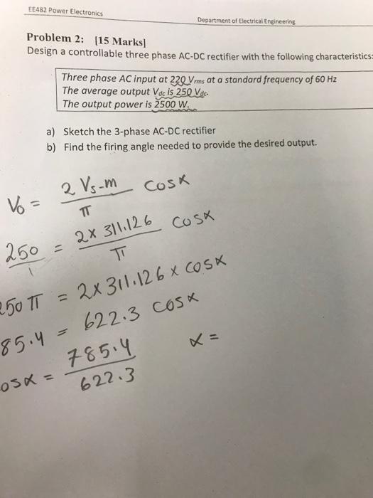 Solved Problem 2: [15 Marks] Design a controllable three | Chegg.com