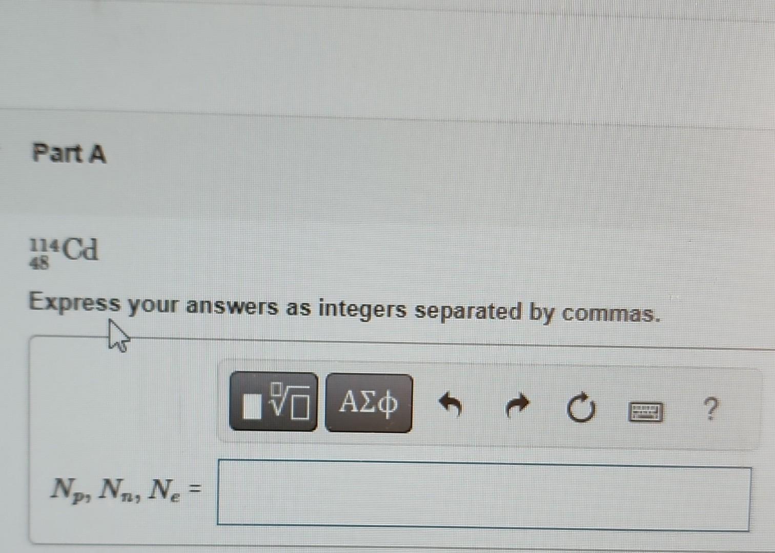 Solved Express your answers as integers separated by | Chegg.com