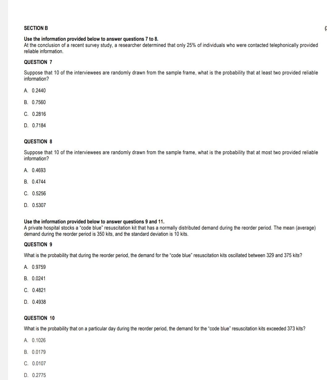 Solved Use the information provided below to answer | Chegg.com
