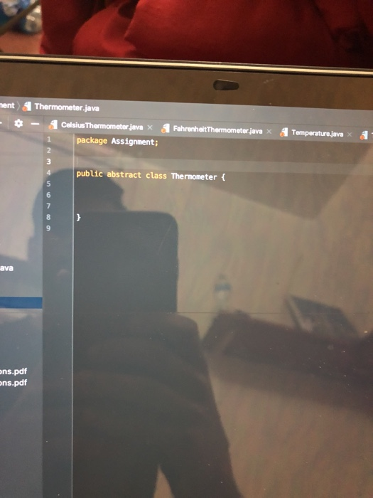 Solved Thermometer Application Create a program that the | Chegg.com