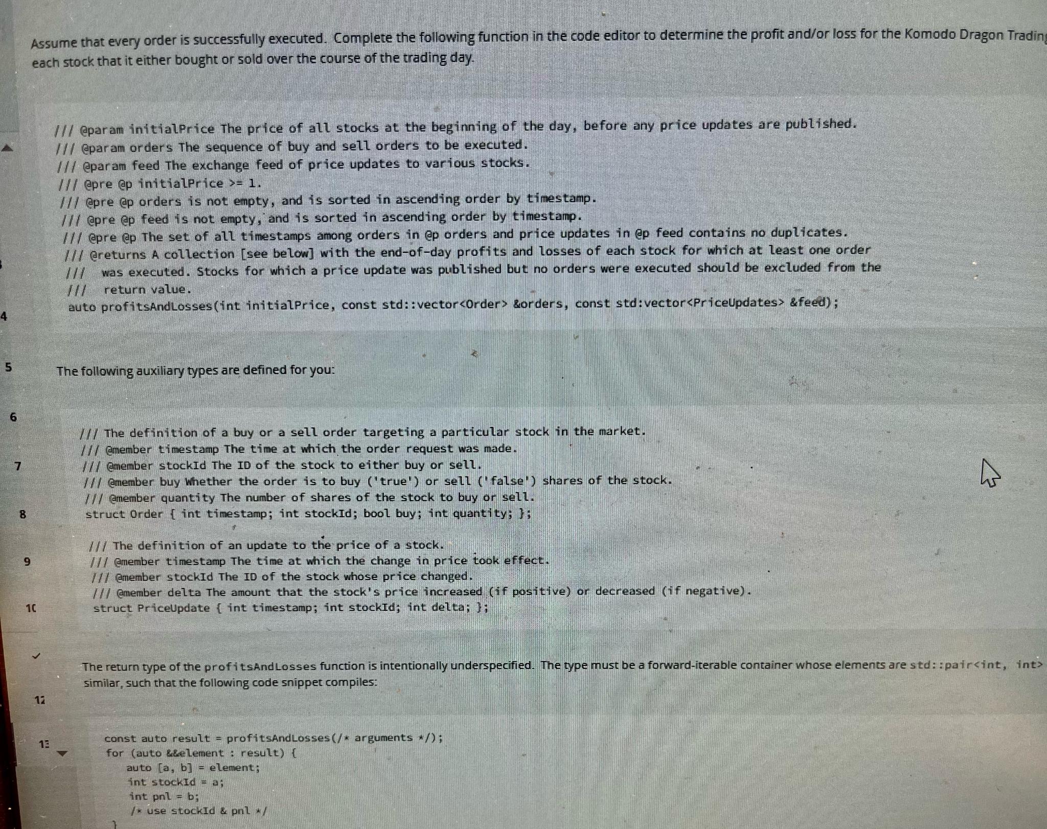 Solved Assume that every order is successfully executed. | Chegg.com