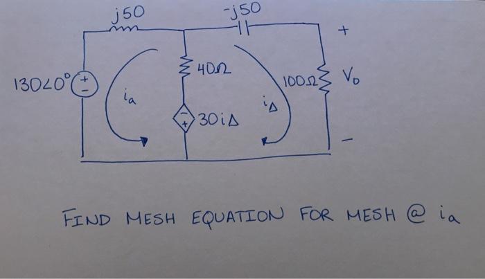 Solved j50 j50 iso + 4012 13020°© 10023 Vo ia is 30 is FIND | Chegg.com