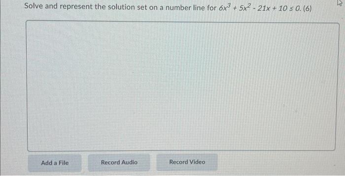 Solved Solve and represent the solution set on a number line | Chegg.com