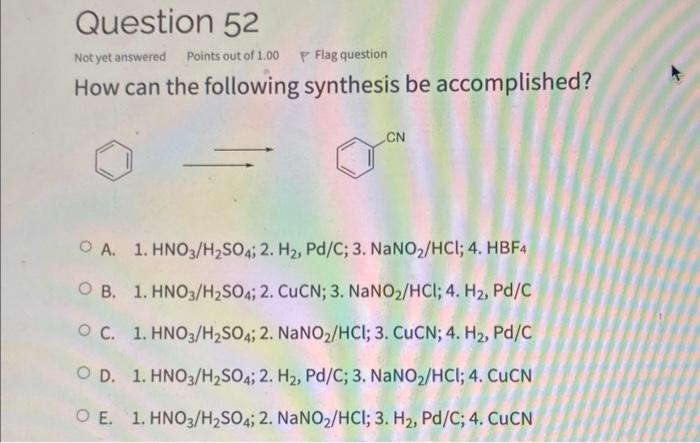 Solved How can the following synthesis be accomplished? A. | Chegg.com