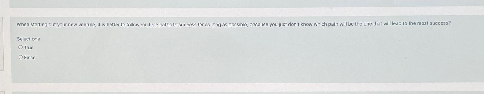 Solved Select one:TrueFalse | Chegg.com