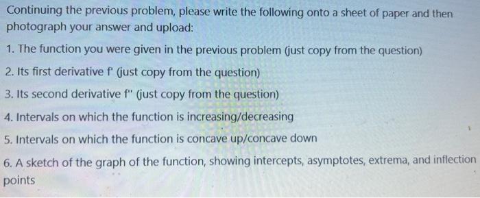 Solved Continuing the previous problem, please write the | Chegg.com