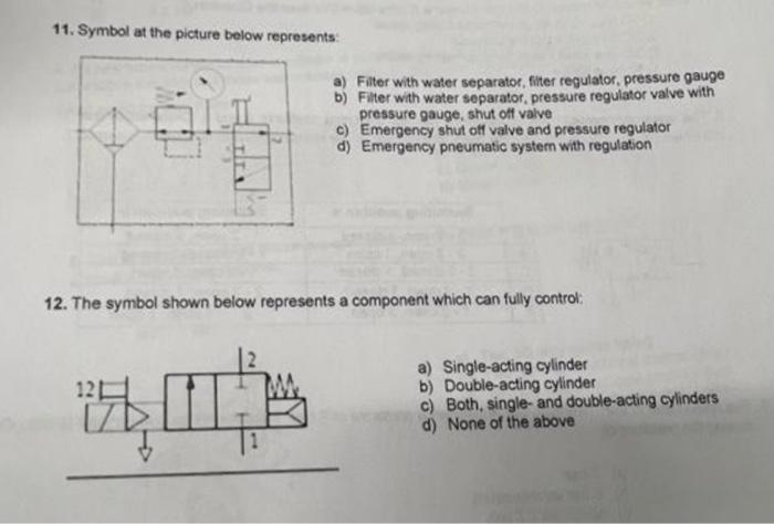 Solved 11. Symbol at the picture below represents: a) Fiter | Chegg.com