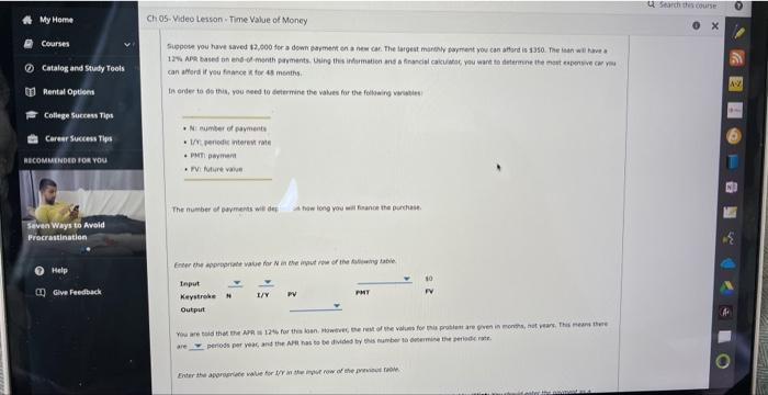 Finding a present value (FV) is the reverse of | Chegg.com