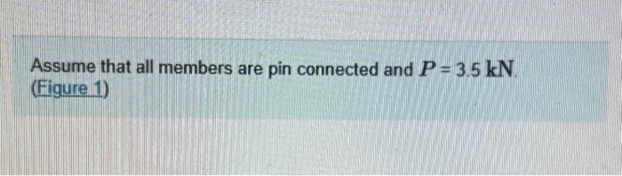 Solved Assume that all members are pin connected and | Chegg.com