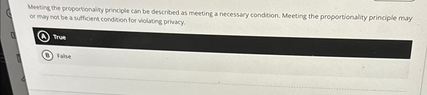 Solved Meeting the proportionality principle can be | Chegg.com