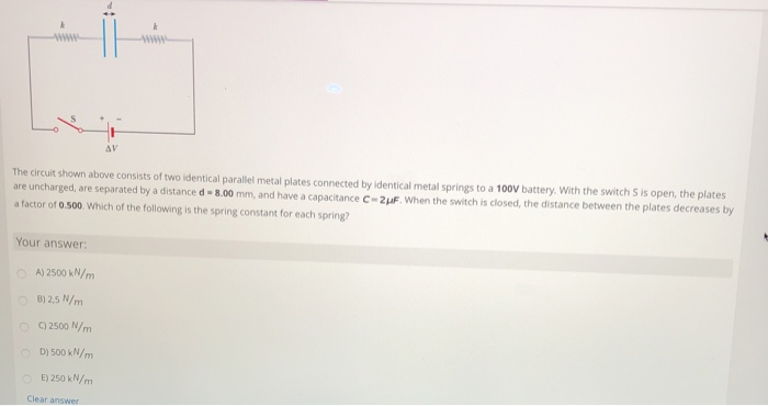 Solved i www AV The circuit shown above consists of two | Chegg.com