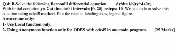 Solved This question is the subject of MATLAB programming. | Chegg.com