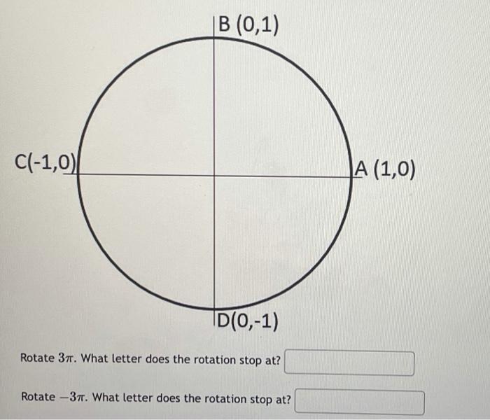 Solved Rotate 3 Pi What Letter Does The Rotation Stop At 
