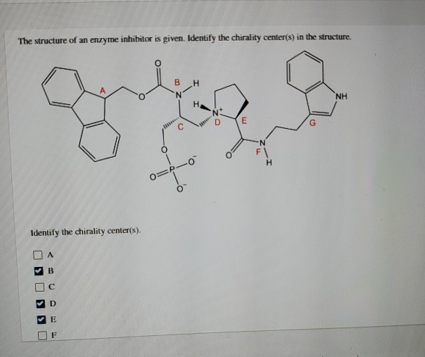 Solved The structure of an enzyme inhibitor is given. | Chegg.com