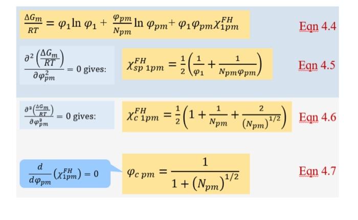 Solved 2. Derive Eqns 4.5-4.7 (using Eqn 4.4) and comment on | Chegg.com