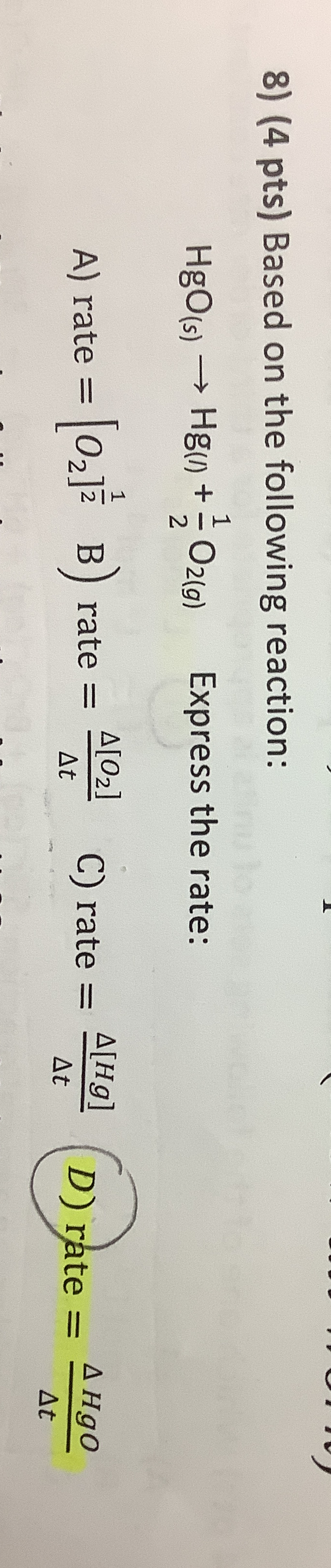 Solved (4 ﻿pts) ﻿Based on the following | Chegg.com