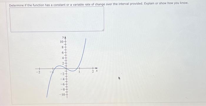 Solved Determine if the function has a constant or a | Chegg.com