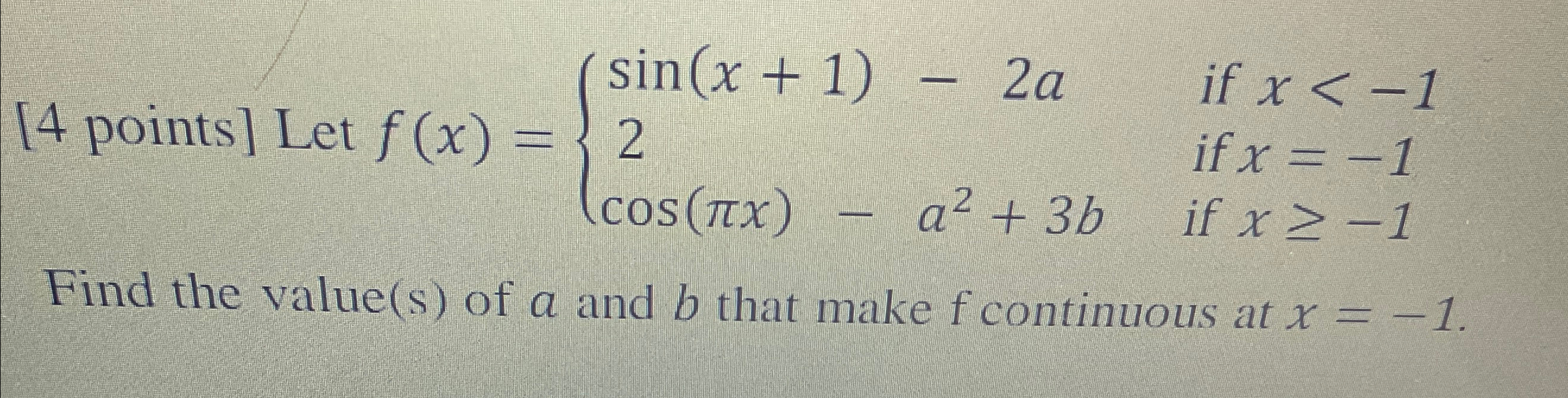 Solved [4 ﻿points] ﻿Let | Chegg.com