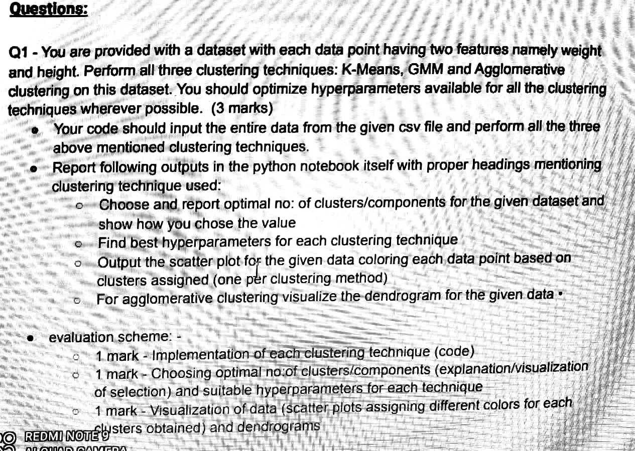 Solved Questions: want me Q1 - You are provided with a | Chegg.com