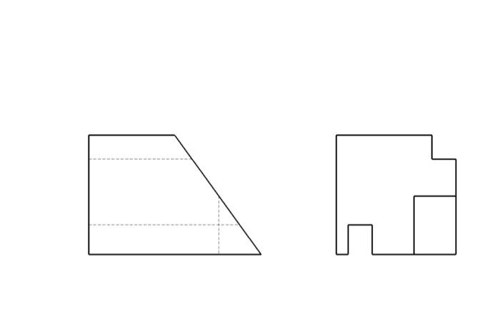 Solved ——— ——— ——— ———Create the top view from the given | Chegg.com