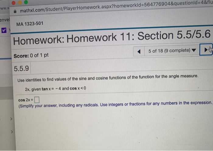 Solved ww. mathxl.com/Student/Player | Chegg.com